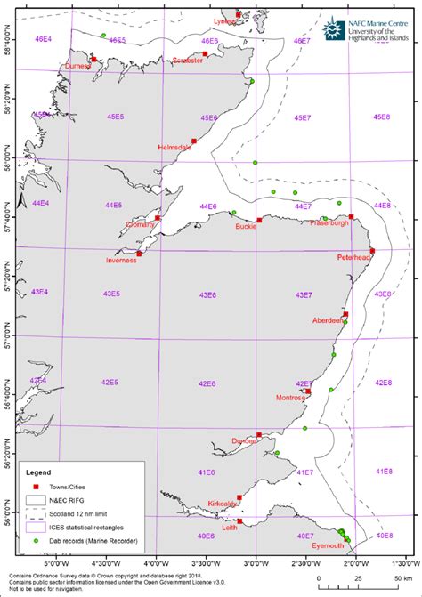 dab records sourced from the marine recorder database download