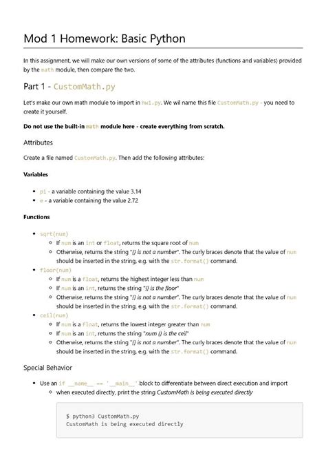 Solved Mod 1 Homework Basic Python In This Assignment We