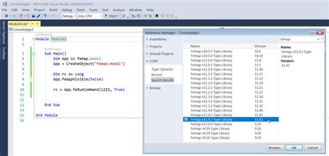 starting femap api script without opening femap