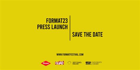 FORMAT23 REVEALED - Derby Press Launch - Format Festival