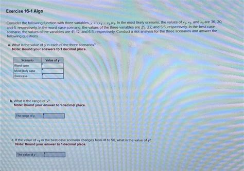Solved Consider The Following Function With Three Variables Chegg