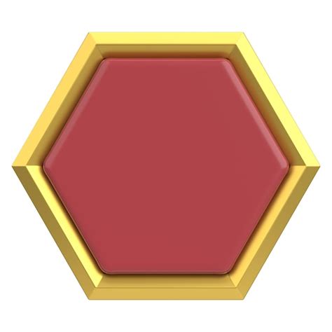 Premium Photo Luxury Button Empty Button 3d Illustration
