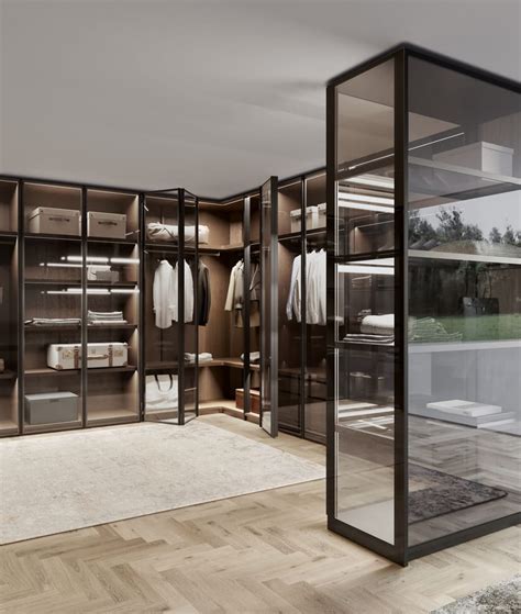 Glass Up Wardrobe By Dallagnese