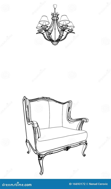 Antique Armchair Vector A Vector Illustration Of Classic Armchair