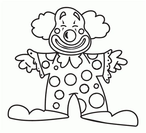 Payaso Animado Para Colorear Con Dos Globos Imagui