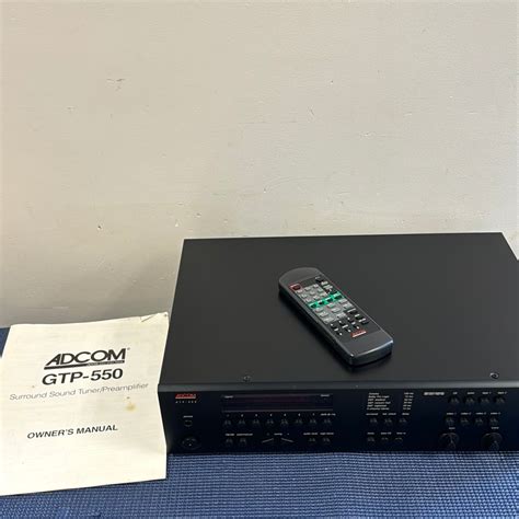 Adcom Gtp 550 Stereo Preamplifier Tuner Remote The Turntable Store