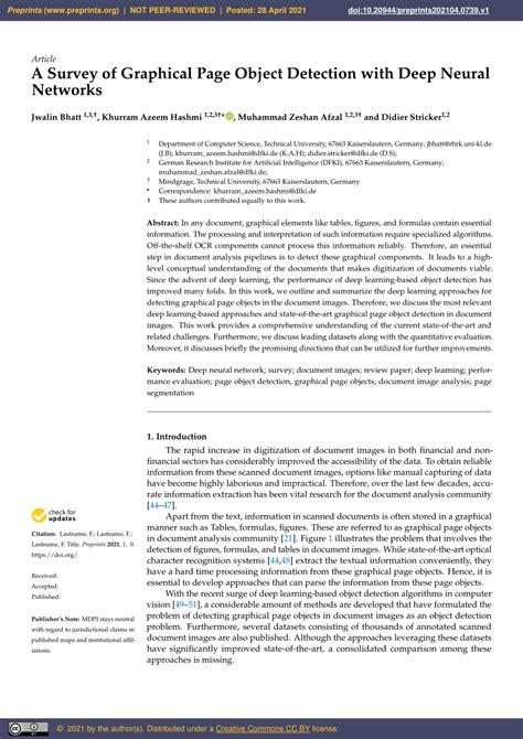 pdf a survey of graphical page object detection with deep neural networks