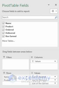Calculate Difference Between Two Rows In Pivot Table With Easy Steps