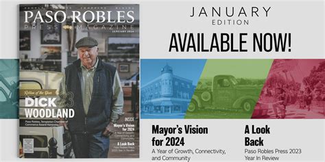 January Issue Of Paso Robles Press Magazine In Your Mailbox Paso