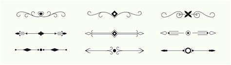 벡터 디바이더 낙서 일러스트 세트 빈티지 우아한 장식품 칸막이 컬렉션 디자인을 위한 클래식한 칸막이와 프레임 요소 개체 그룹에 대한 스톡 벡터 아트 및 기타 이미지 Istock