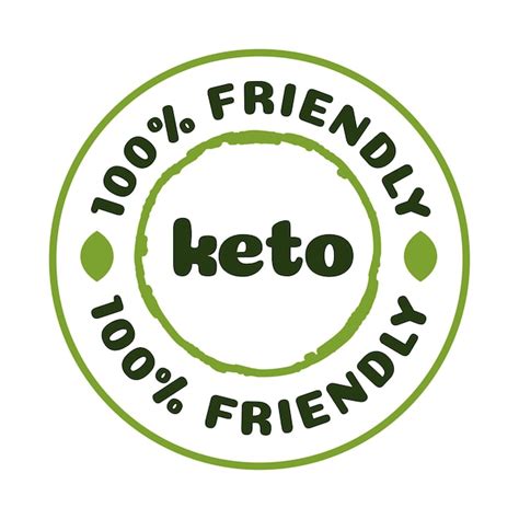 Premium Vector Keto Friendly Badge Nutrition Isolated On White Background