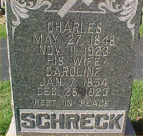 Charles Schreck 1848 1923 Mémorial Find A Grave