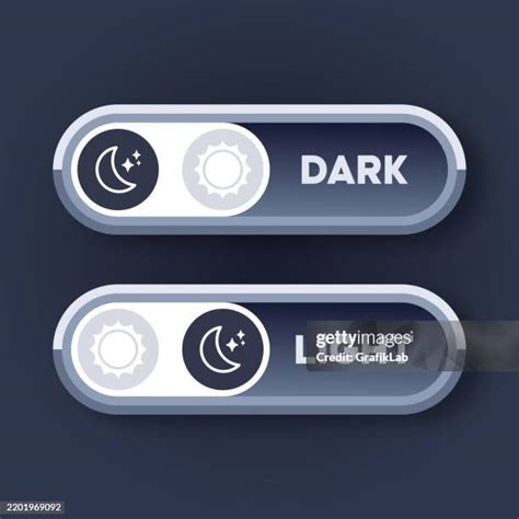 Dark And Light Theme Toggle Switch Icons High Res Vector Graphic Getty Images