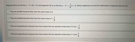 Solved Segment Ab Is On The Line Y X And Segment Cd Is On The