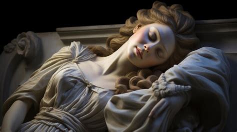 Premium Photo Classical Sculpture Reclining Goddess Exuding Beauty And Tranquility
