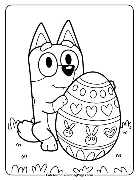 Bluey Easter Coloring Pages 15 Free Printable Pdf Pages Cute