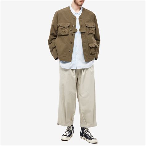 Uniform Bridge Multi Pocket Cardigan Olive End