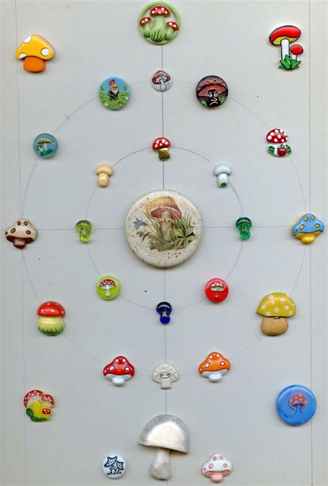 Pegs Button Blog Mushroom Buttons