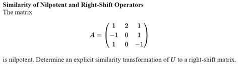 solved similarity of nilpotent and right shift operators the