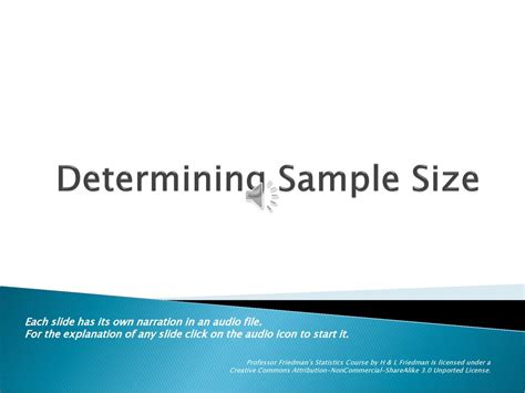 Determining Sample Size Ppt Download
