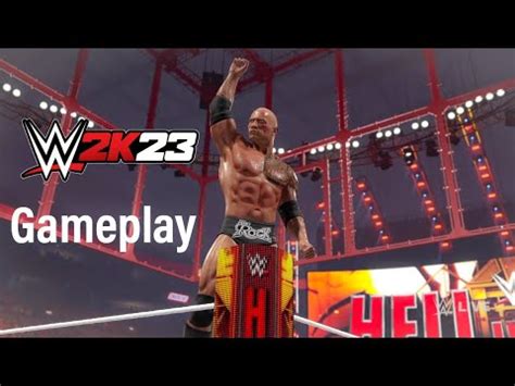 WWE 2K23 The Rock Vs John Cena Vs Edge Vs Randy Orton Hell In A