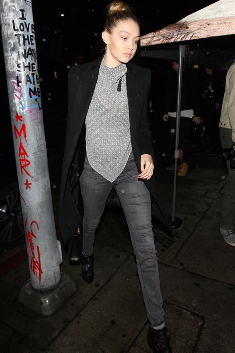 Gigi Hadid Craigs Restaurant December 21 2015 Star Style