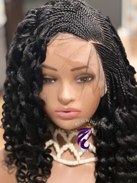 Buy Quality Wily Side Part Cornrow Curly Wig From Realwigs