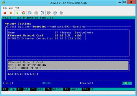 Adding A Second NIC To A VCSA