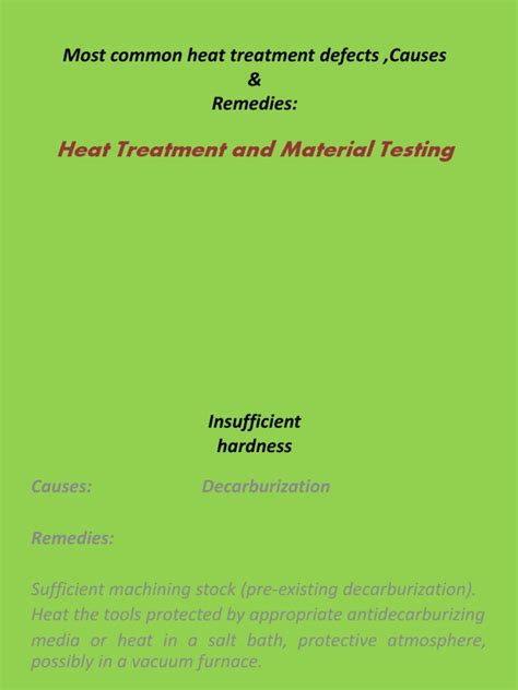 Heat Treatment Defects Pdf Heat Treating Annealing Metallurgy