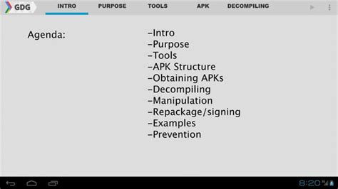 Andevcon Android Reverse Engineering Ppt
