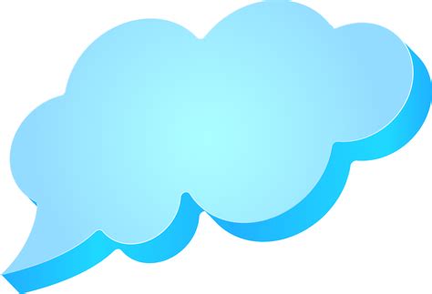 3d Blue Bubble Speech Comic Empty Element Design 25313130 Png