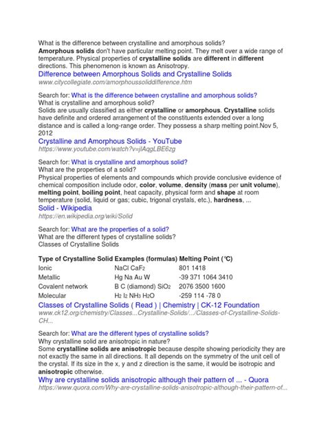 What Is The Difference Between Crystalline And Amorphous Solids Pdf