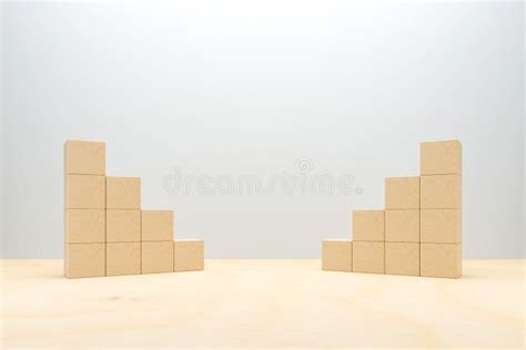 Wooden Cubes On Table Stock Illustration Illustration Of Corporate