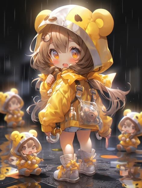 Premium Ai Image Blind Box Style Girl Fullbody Chibi Super Cute Girl