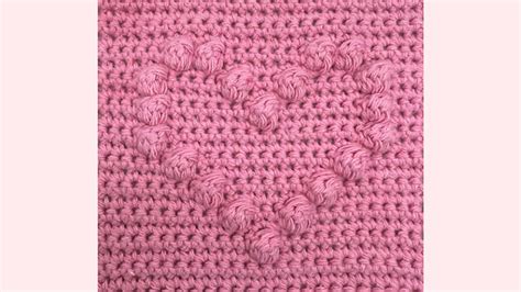 Ravelry Bobble Heart Square Pattern By Ashley Rose