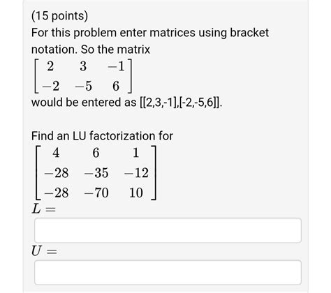 Solved 10 Points Consider A Linear System Whose Augmented