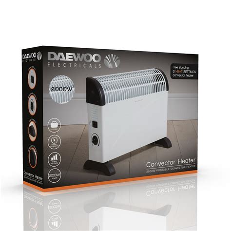 Daewoo Portable Convector Heater 2000w Choice Stores