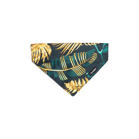 Bandana dla psa emerald golden leaves Akcesoria dla psów Schillar