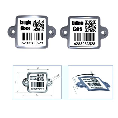 녹슬지 않는 금속 Qr 코드 Pda 실린더 트래킹 시스템