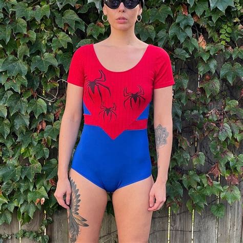Spiderman Bodysuit Costume Etsy