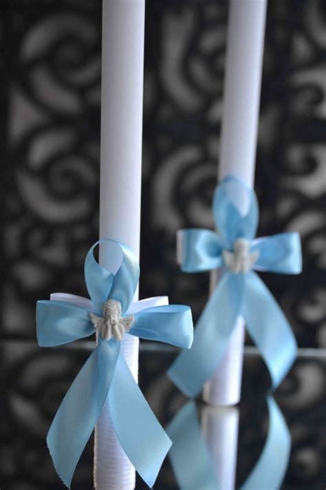 Свещ за кръщене с ангелче Ch0102 Polinika