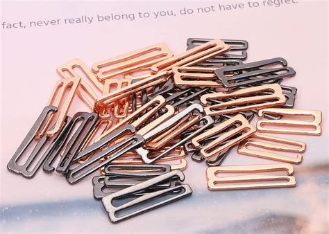 Tupalizy 40pcs Metal Bra Strap Hooks For Sewing Bikini Halter Tops Bathing Suit