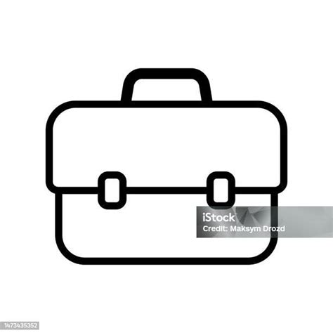 Icône De Portedocuments Icône De Sac Daffaires Valise Symbole De