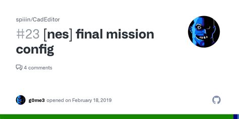 Nes Final Mission Config Issue Spiiin Cadeditor Github