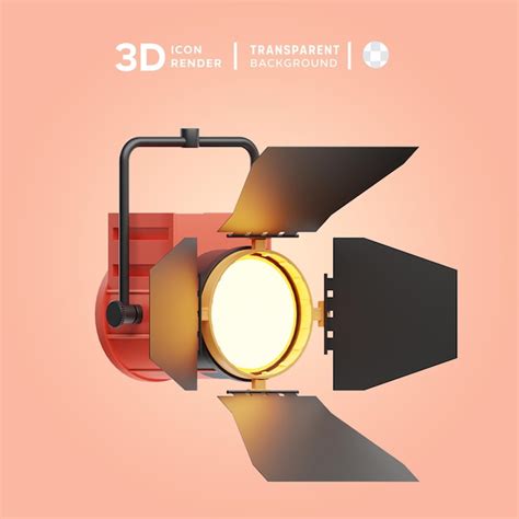 Premium PSD Spotlight D Illustration Rendering