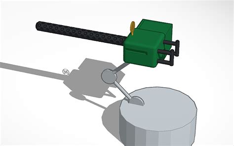 3d Design 50 Cal Armor Piercing Turret Tinkercad