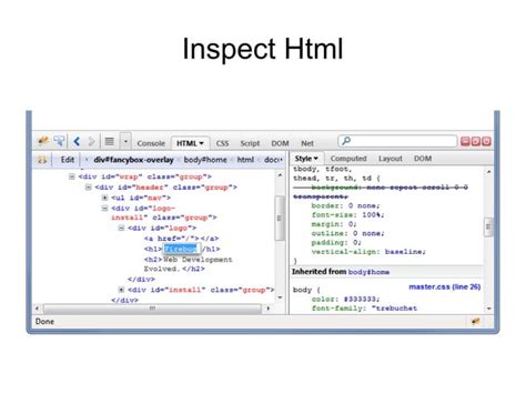 Debugging With Firebug Ppt