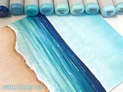 Creating Backgrounds With Markers Mycreativescoop Copic Marker Art