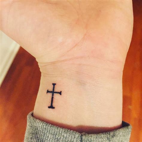 Small Cross Tattoo On Side Of Wrist At Sammy Parra Blog