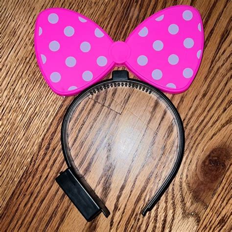 Light Up Mini Mouse Ears Headband In 2025 Mini Mouse Ears Mouse Ears Headband Ear Headbands